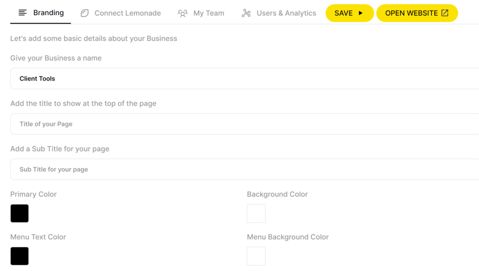 Features - LaunchLemonade